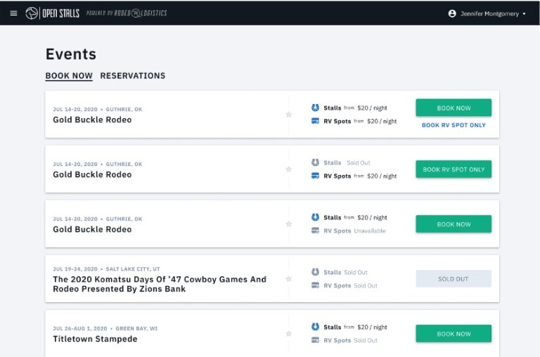 Open Stalls - Rodeo Logistic